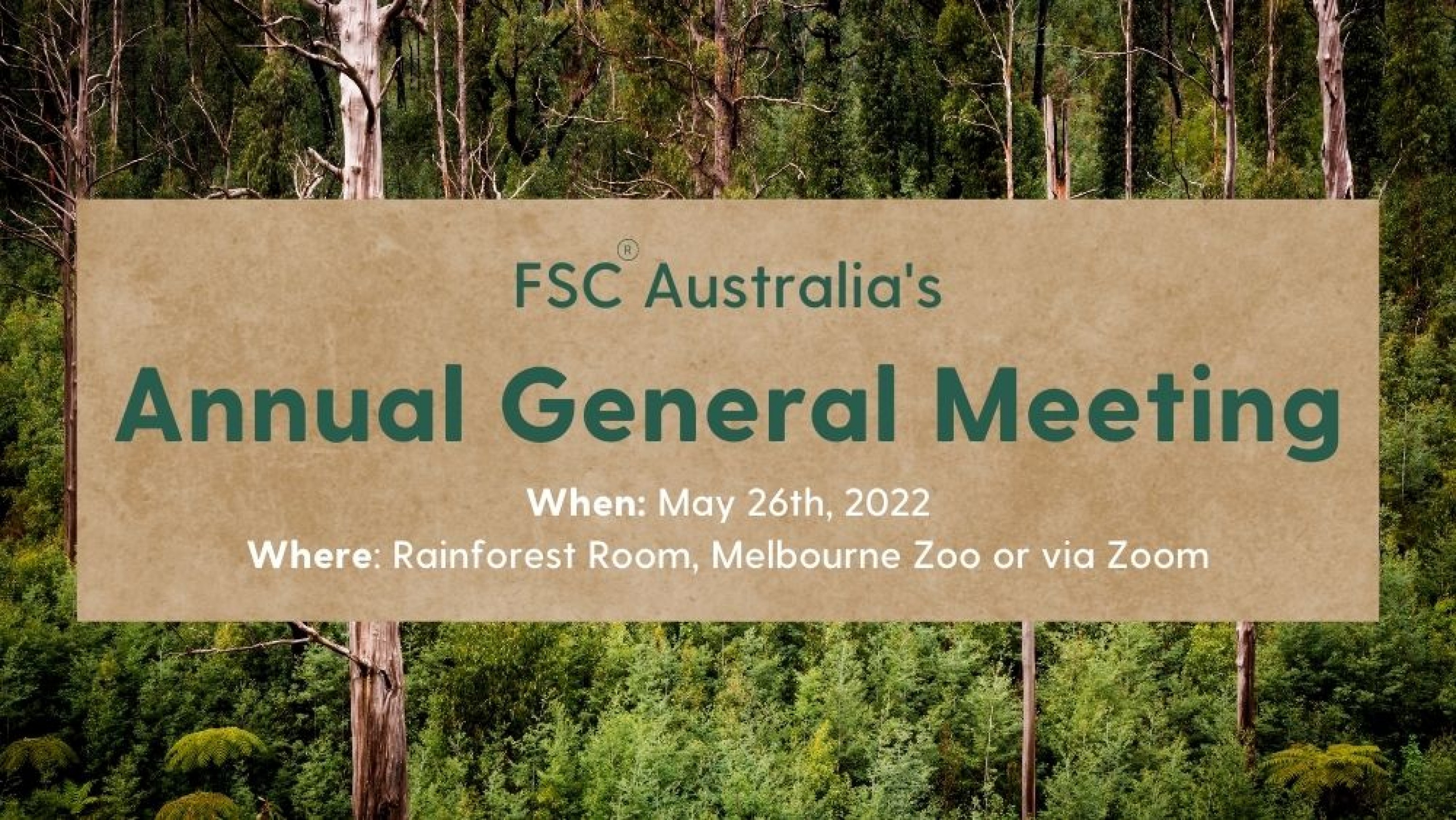 FSC Australia Annual General Meeting 2022 | Forest Stewardship Council